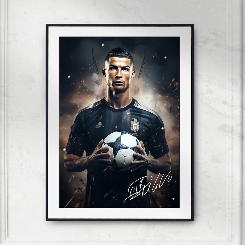 Printable Cristiano Ronaldo Signed Poster Cristiano Ronaldo Instant ...