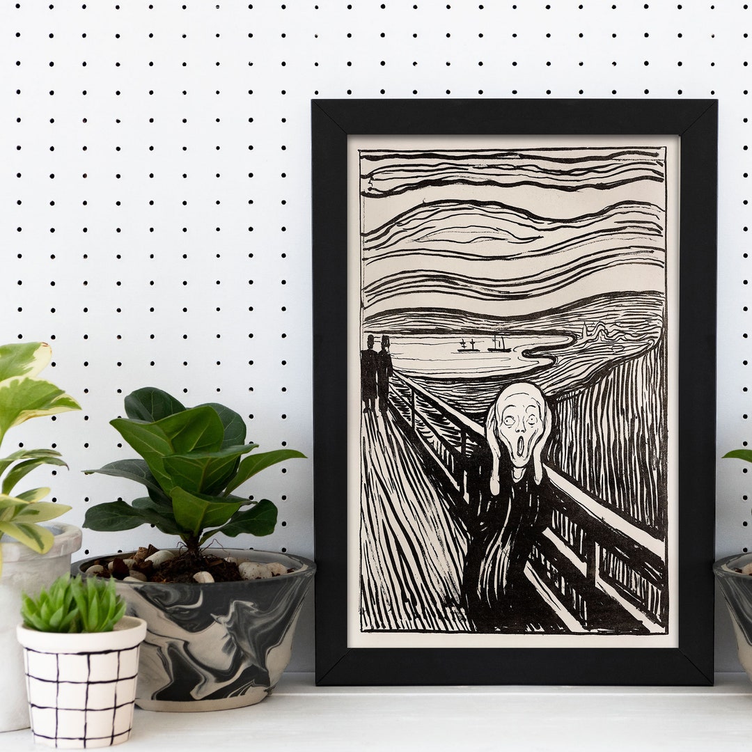 Printable Edvard Munch Print the Scream 1895 Edvard Munch Poster Edvard ...