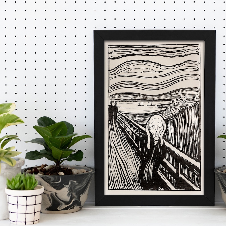 Printable Edvard Munch Print - the Scream 1895 Edvard Munch Poster ...