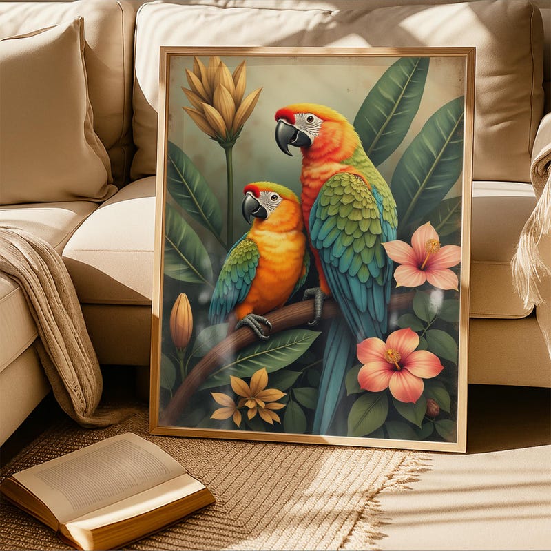 Parrot Poster - Etsy