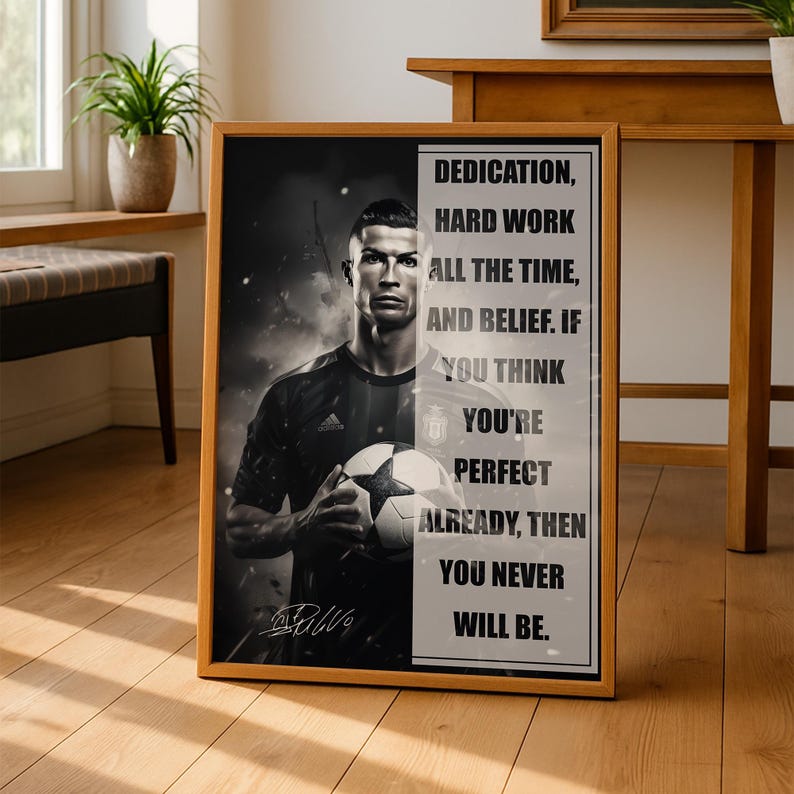 Printable Cristiano Ronaldo Signed Poster Cristiano Ronaldo Instant ...