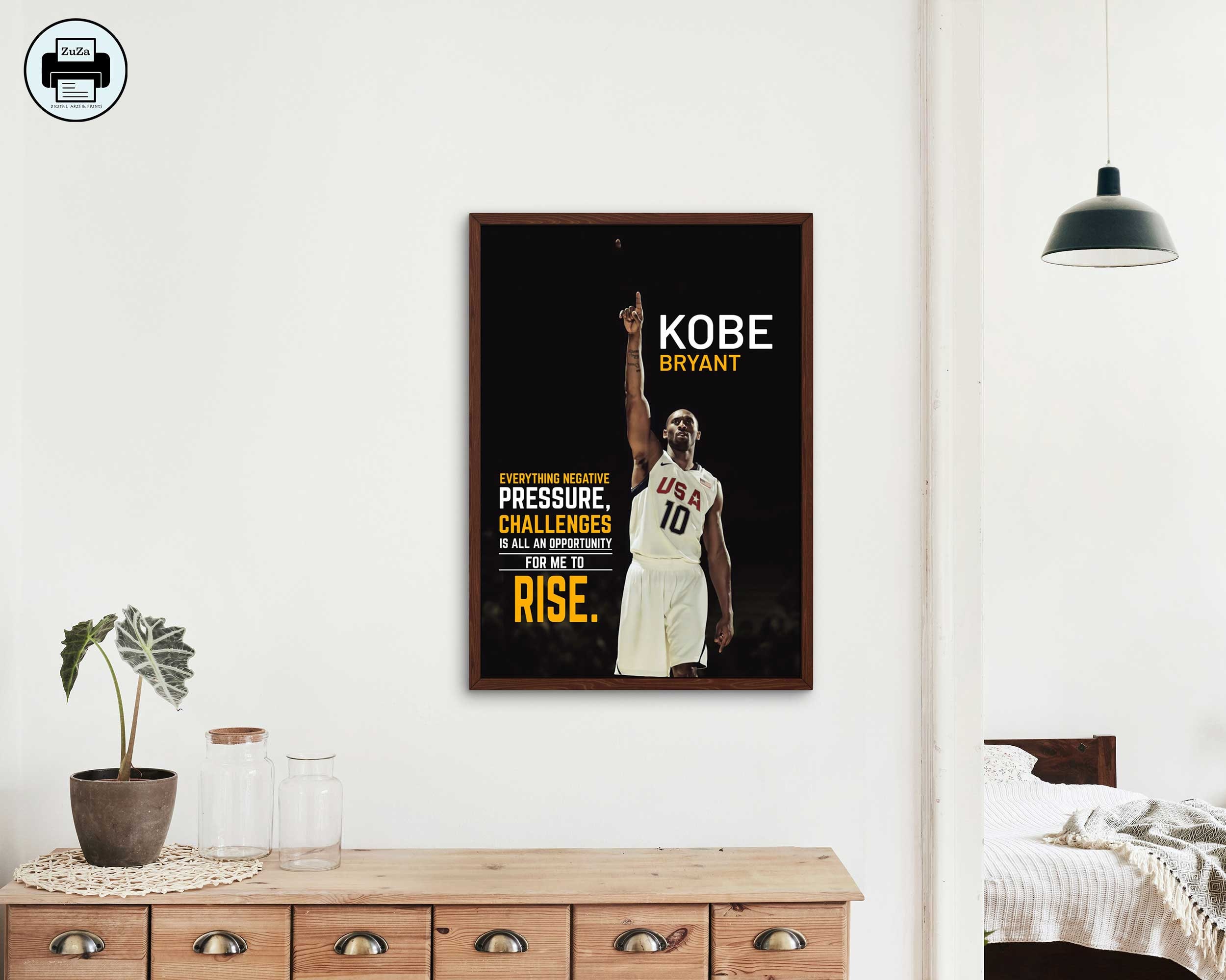 Printable Kobe Bryant Wall Poster Kobe Bryant Instant - Etsy