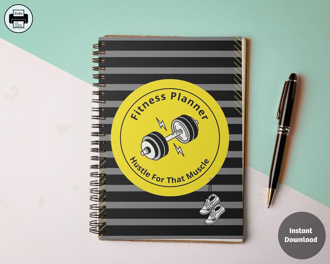 Printable Fitness Planner, Unisex Fitness Gym Planner, Fitness Journal ...