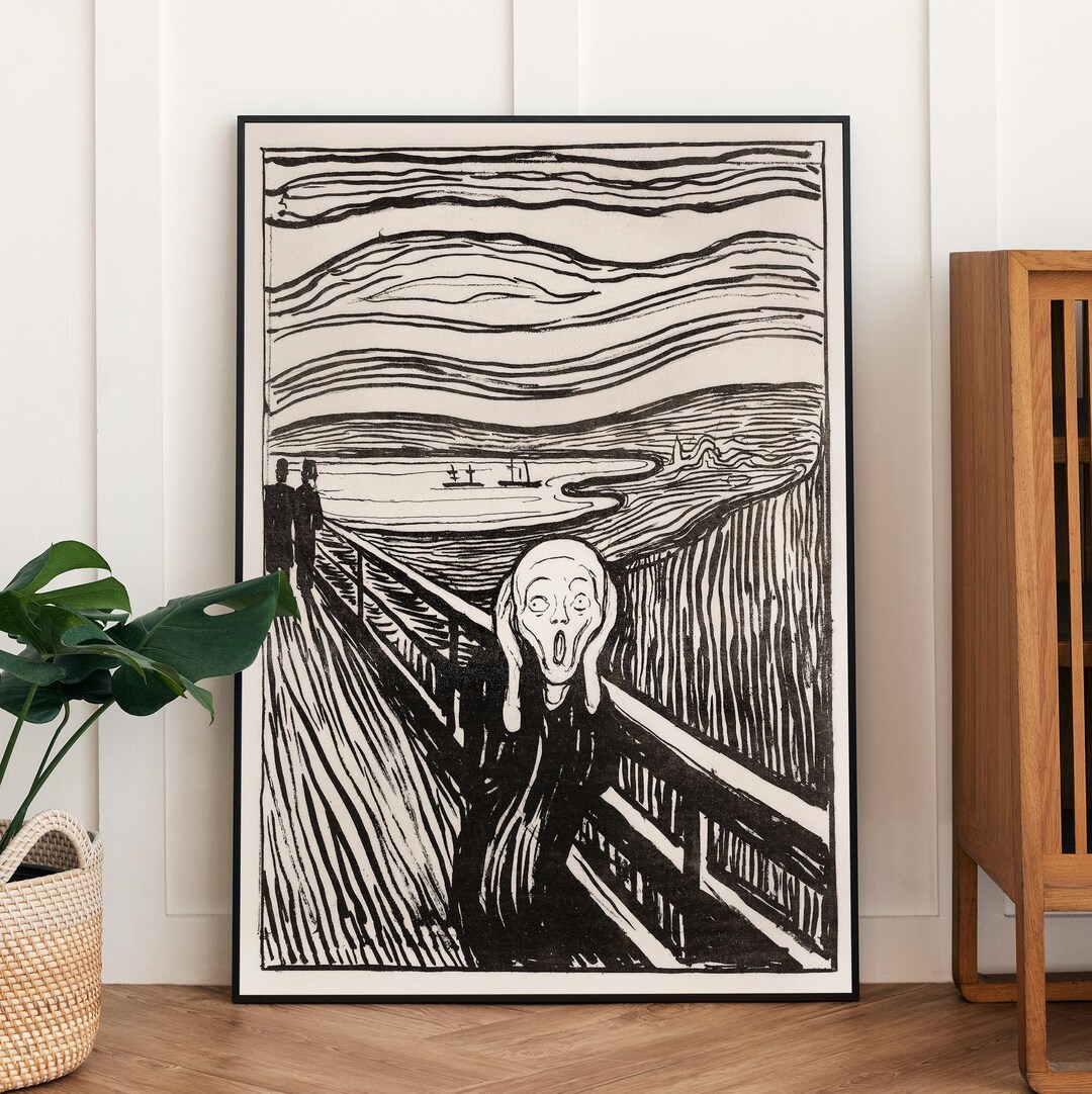 Printable Edvard Munch Print - the Scream 1895 Edvard Munch Poster ...