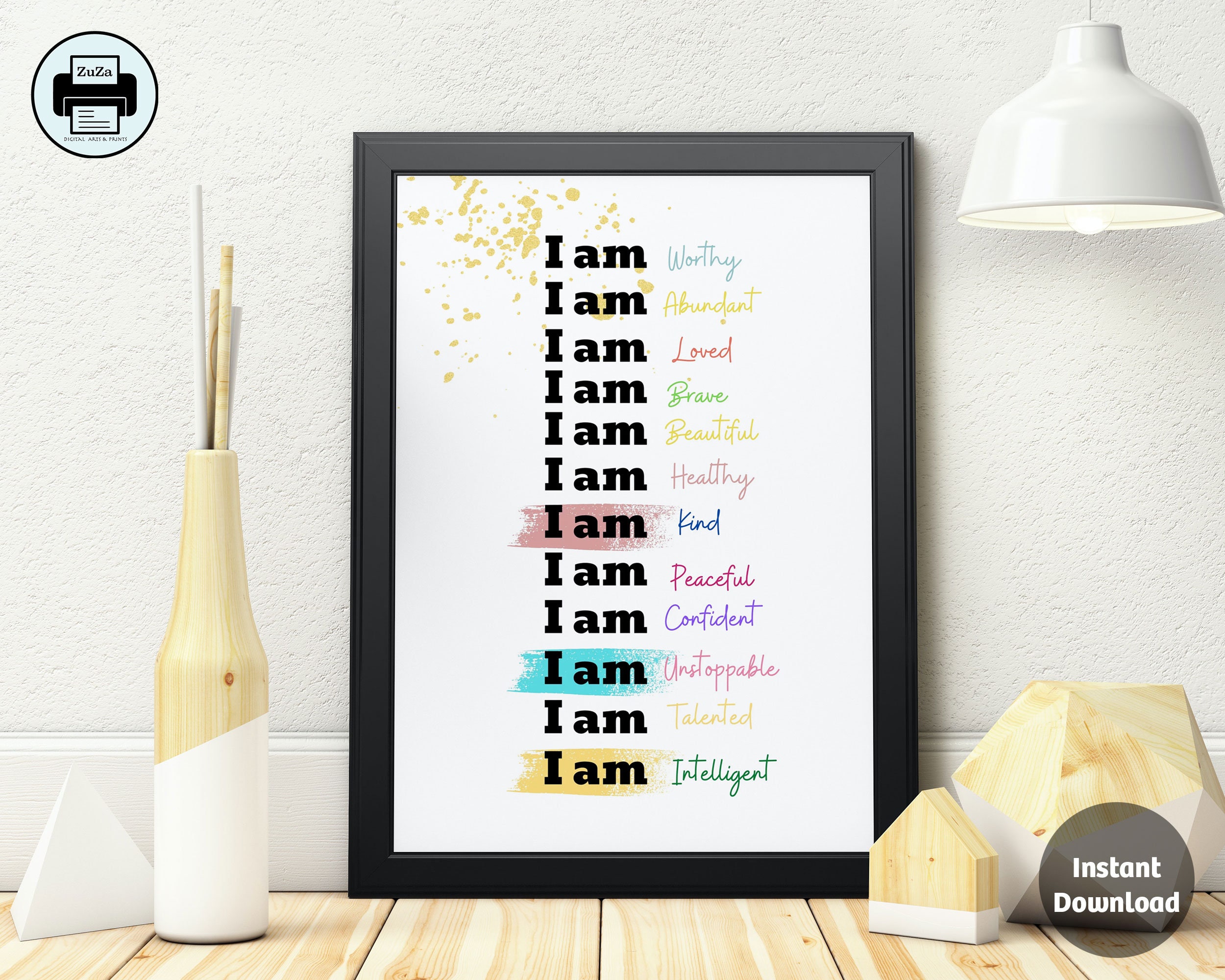 Printable Affirmations for Kids Room Decor I Am Classroom - Etsy