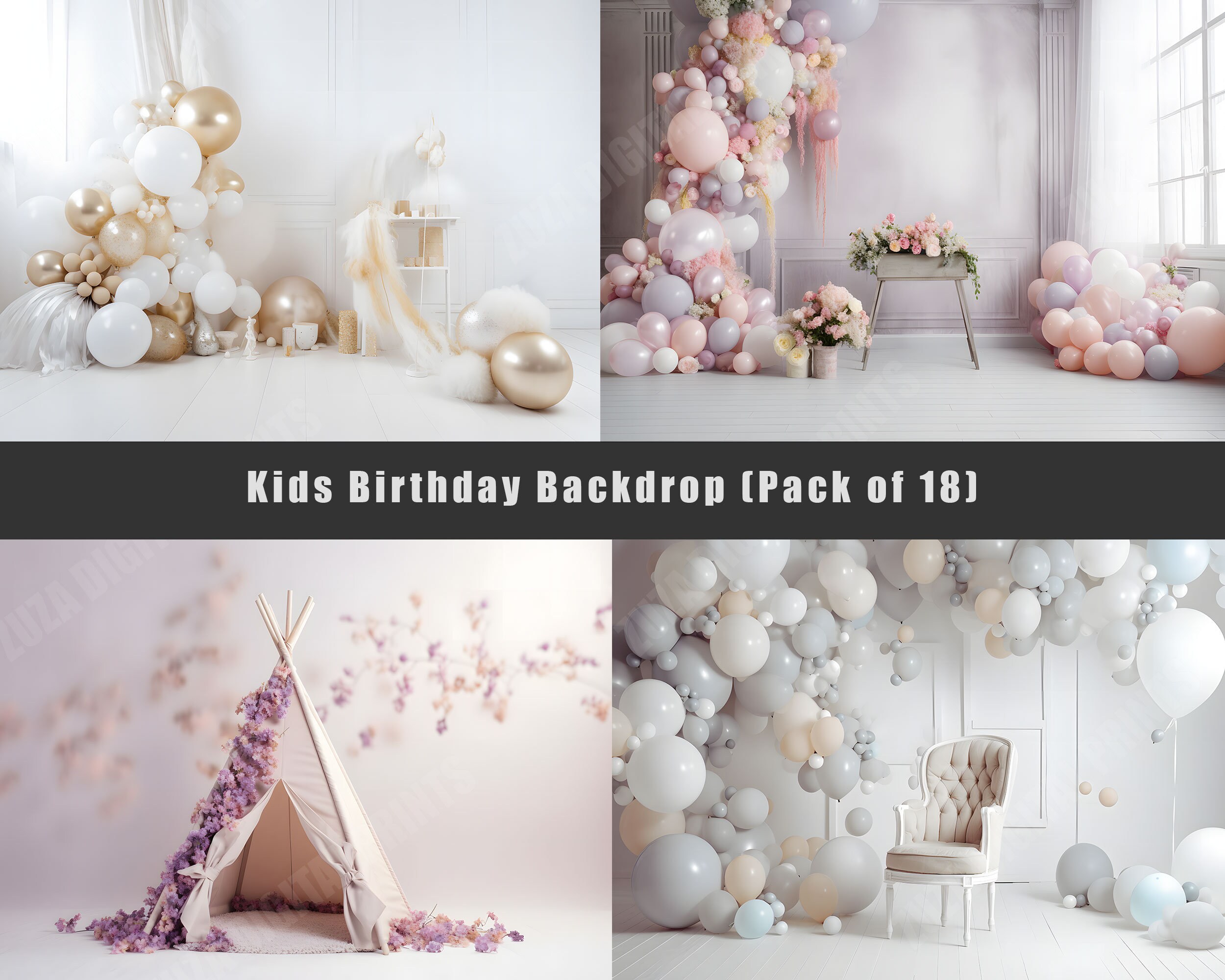 Cake Smash Digital Download, Celebration Digital Backdrops Family ...