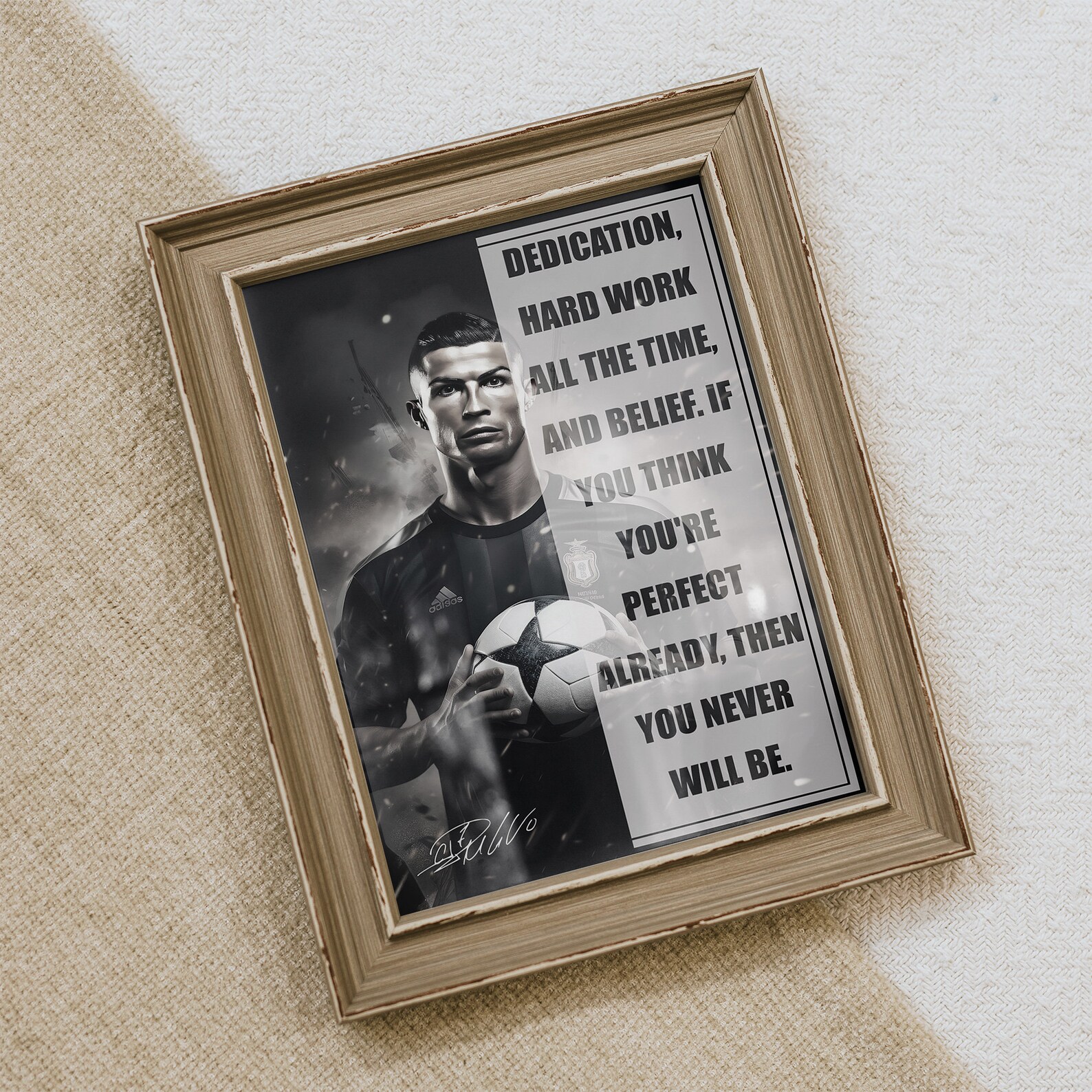 Printable Christiano Ronaldo Signed Poster Christiano Ronaldo Instant ...