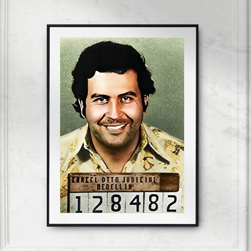Pablo Escobar Mugshot Poster - Etsy