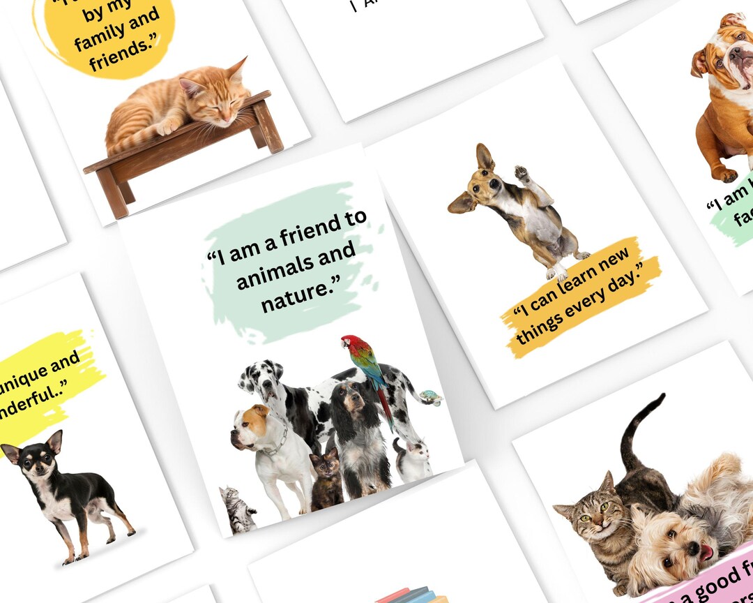 Printable Affirmation Cards for Kids Encouragement Flash Cards Mental ...