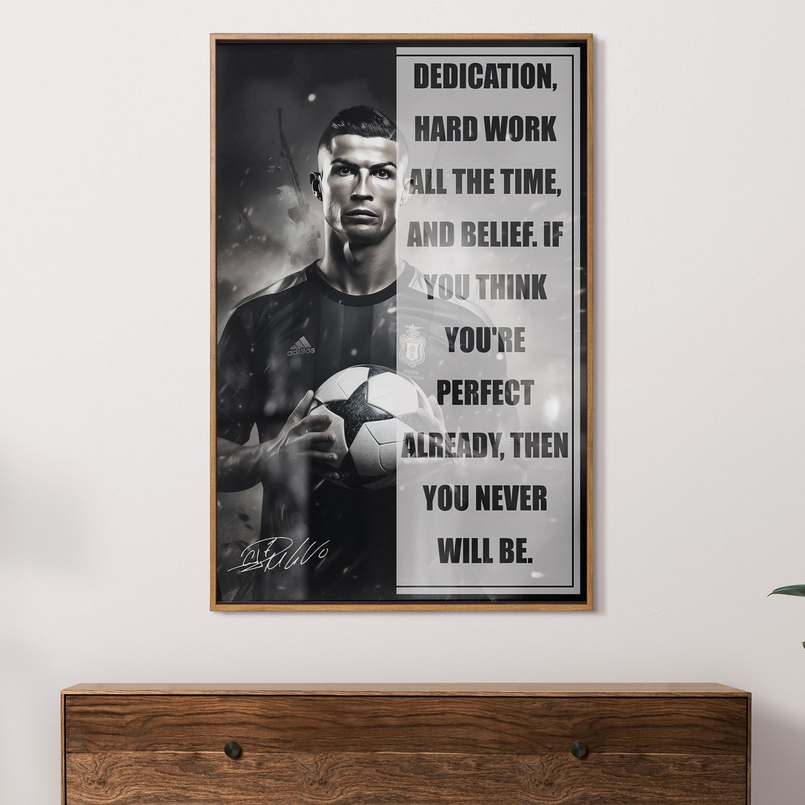 Printable Christiano Ronaldo Signed Poster Christiano Ronaldo Instant ...