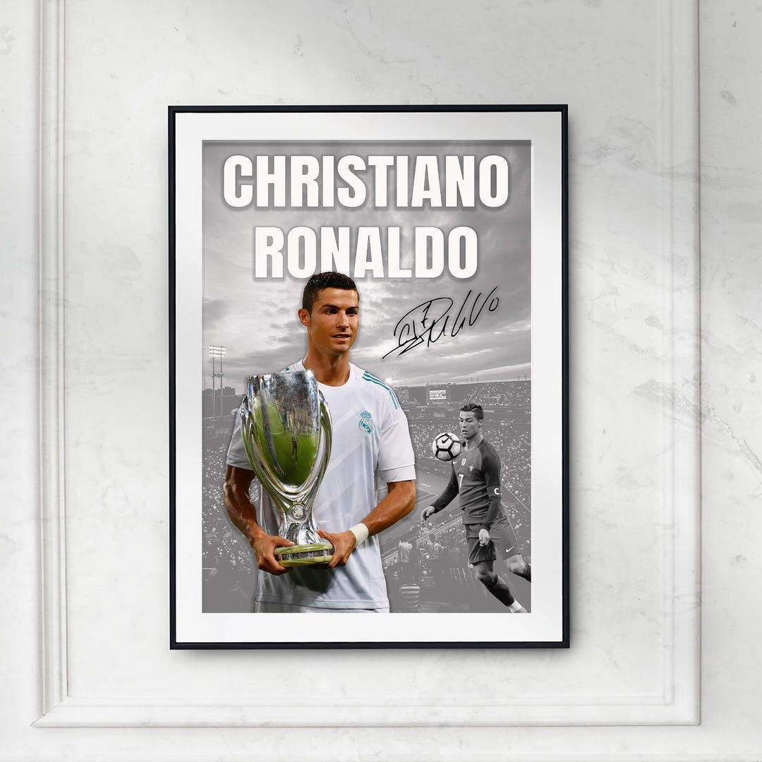 Printable Christiano Ronaldo Signed Poster Christiano Ronaldo Instant ...