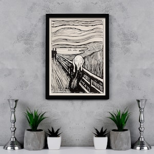 Printable Edvard Munch Print - the Scream 1895 Edvard Munch Poster ...