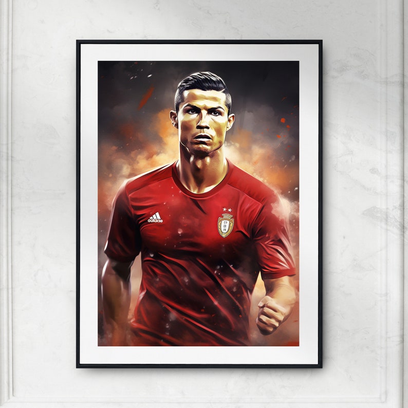 Printable Cristiano Ronaldo Wall Poster Cristiano Ronaldo Instant ...