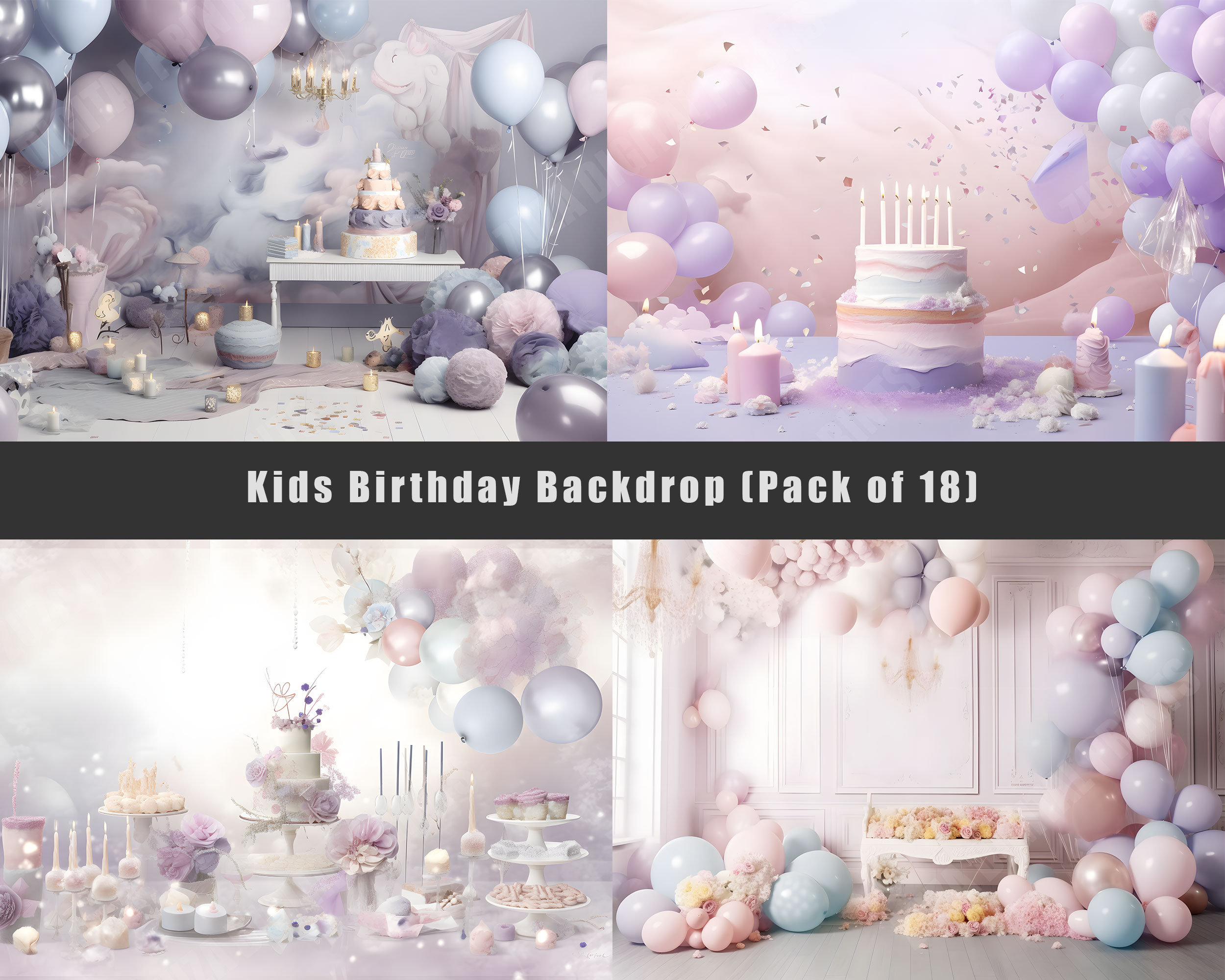 Cake Smash Digital Download, Celebration Digital Backdrops Family ...