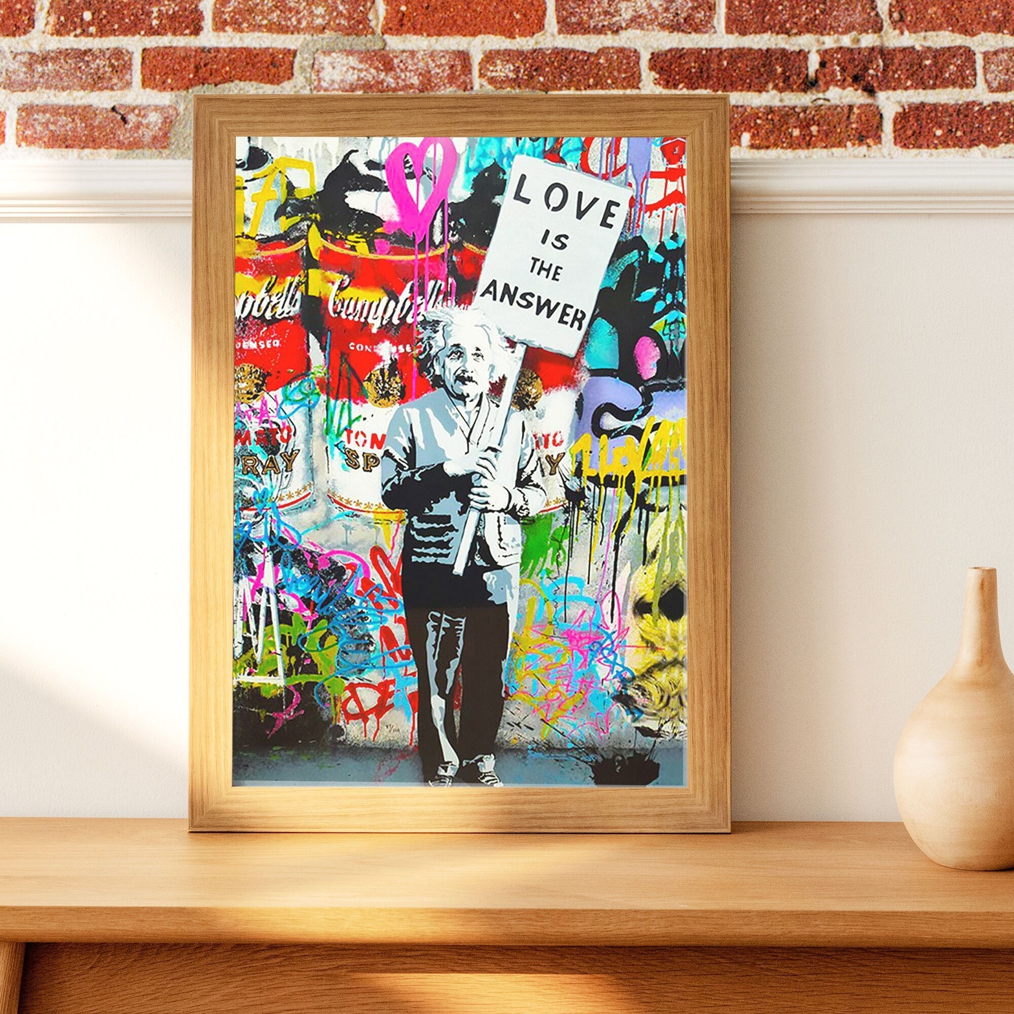Printable Banksy Einstein Digital Print for Wall Decor Banksy Albert ...