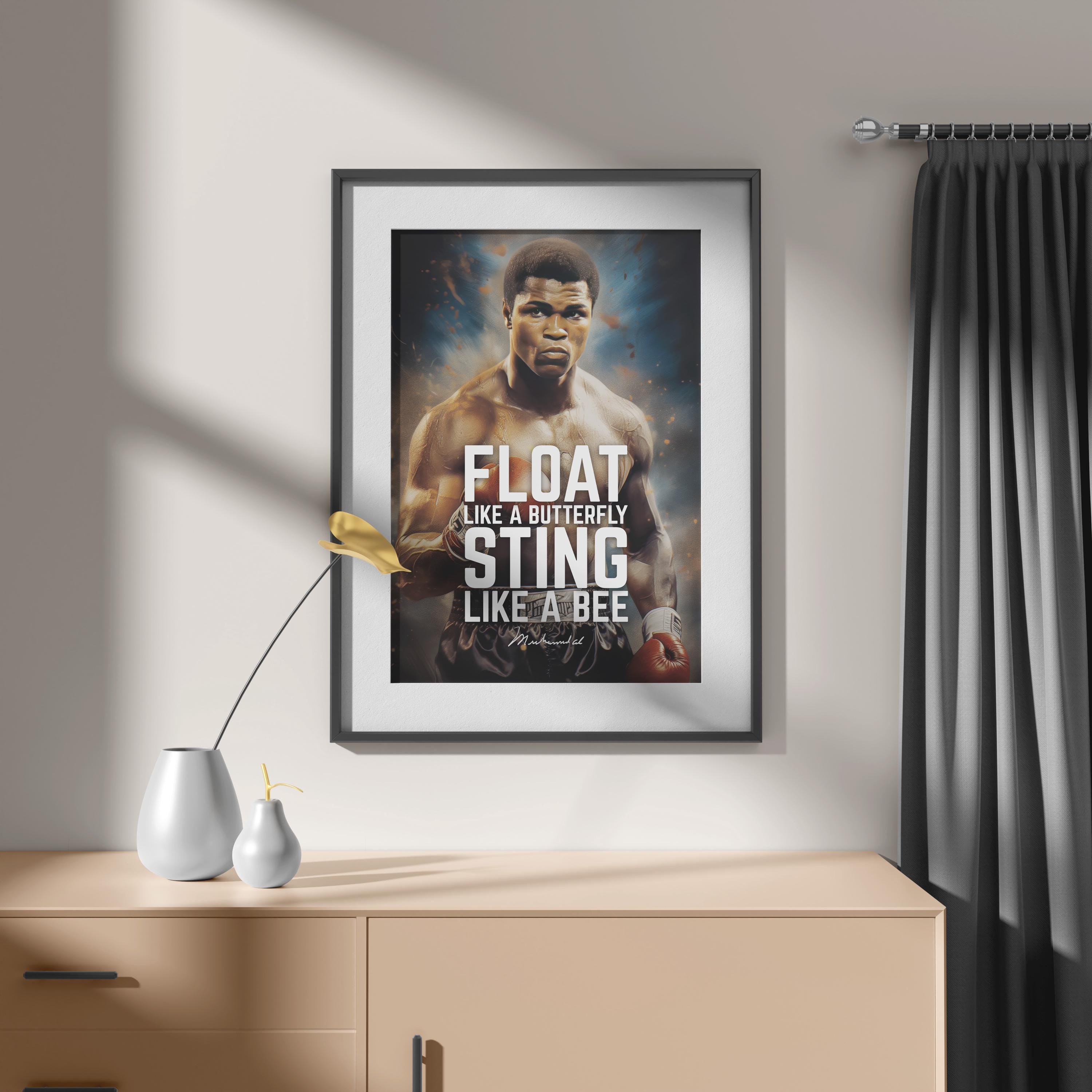 Printable Muhammad Ali Wall Poster Motivational Quotes Poster Instant ...