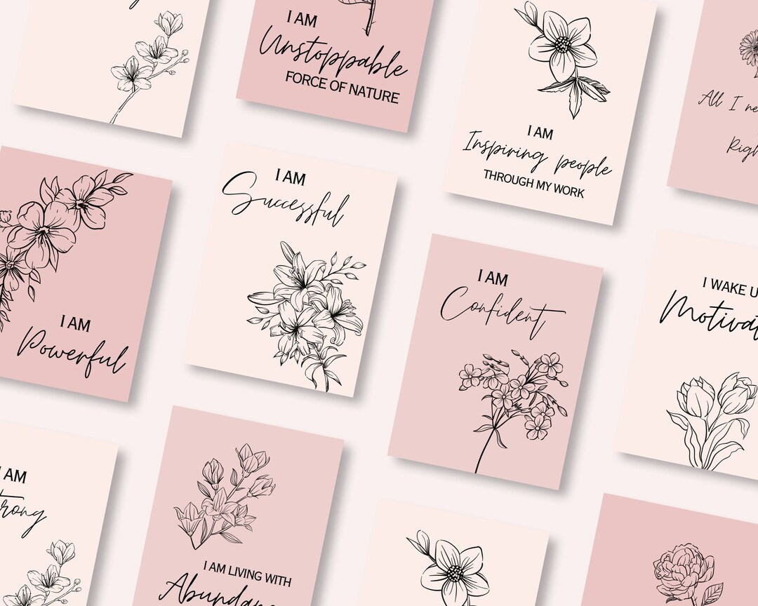 25 Printable Affirmation Cards for Woman Positive Affirmation - Etsy