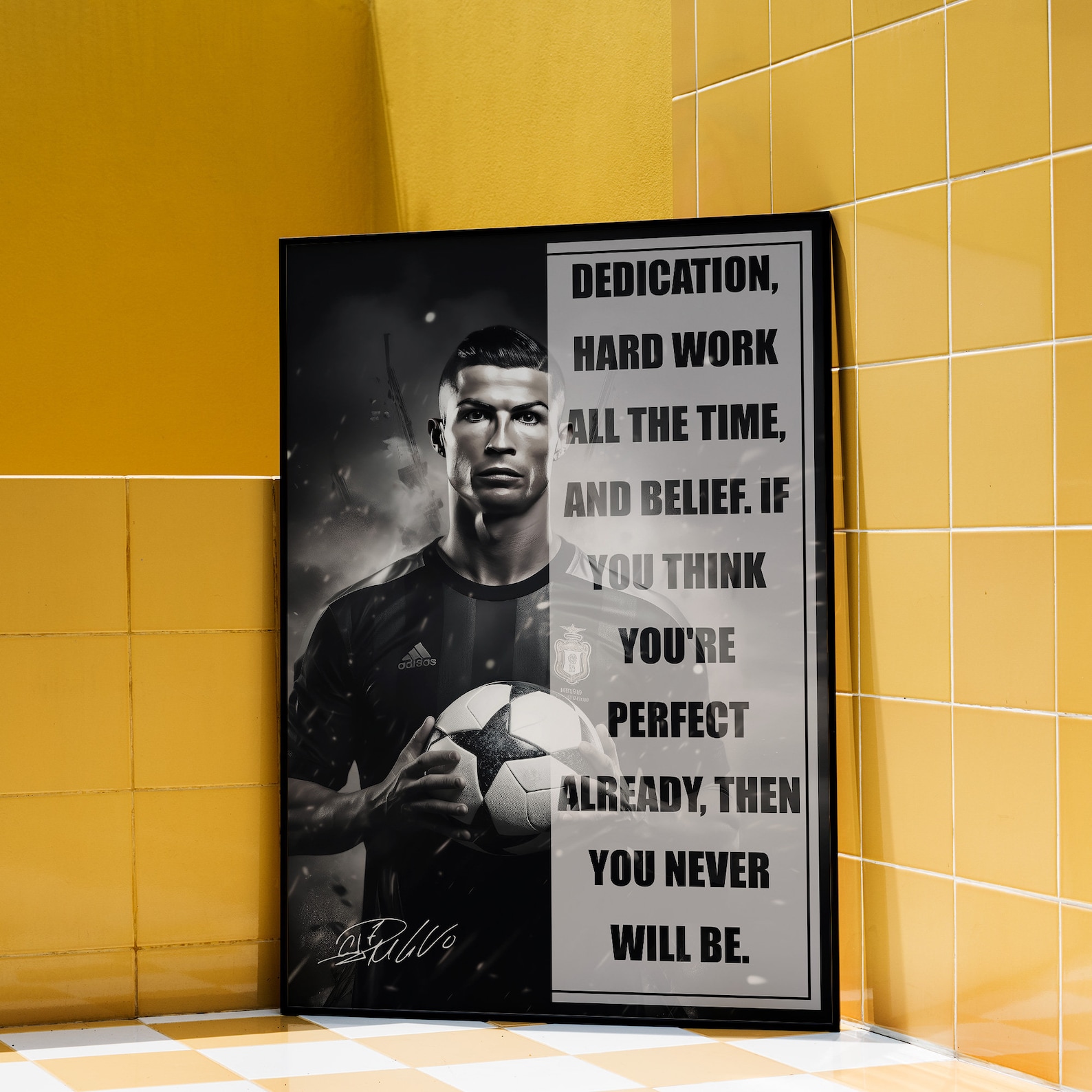 Printable Christiano Ronaldo Signed Poster Christiano Ronaldo Instant ...