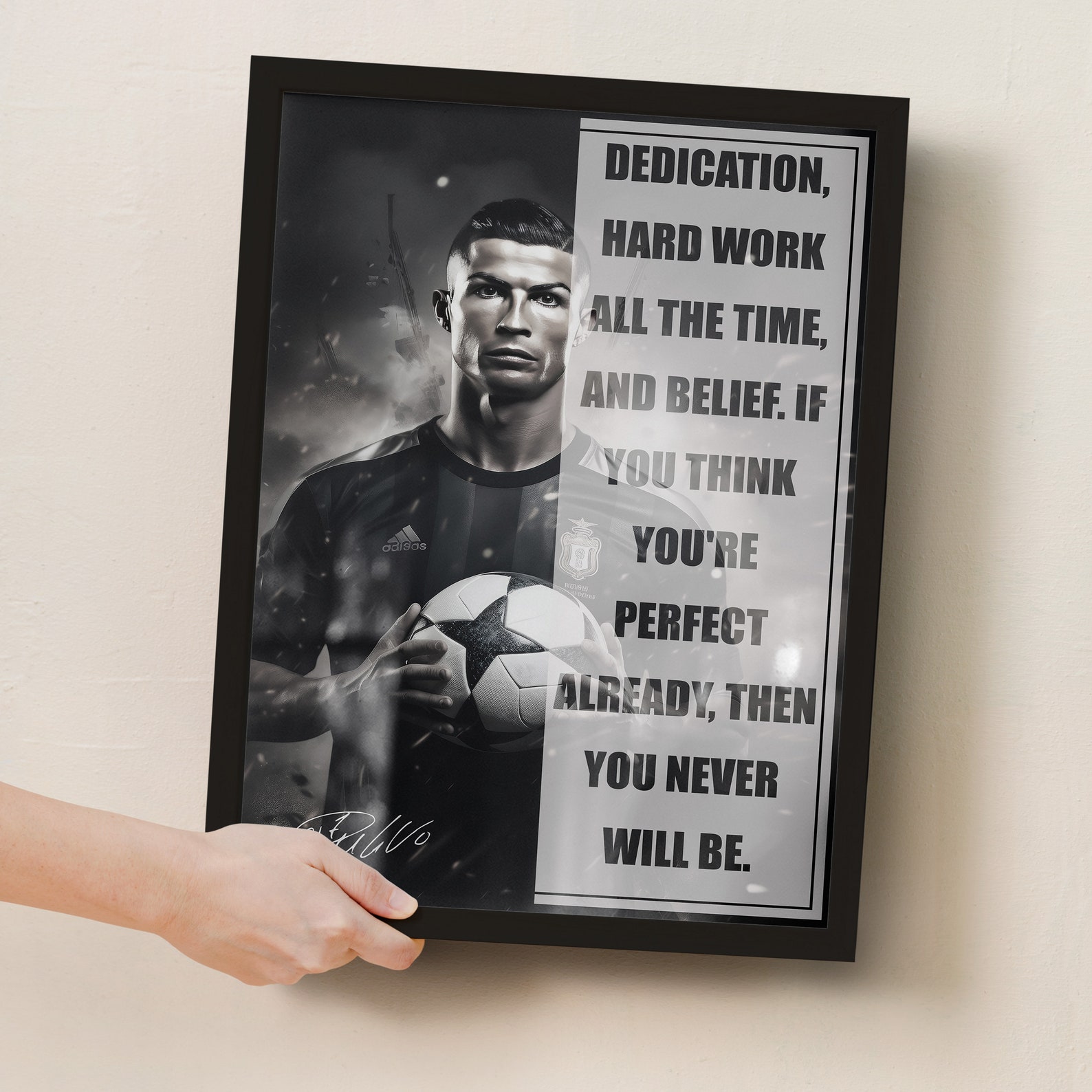 Printable Christiano Ronaldo Signed Poster Christiano Ronaldo Instant ...
