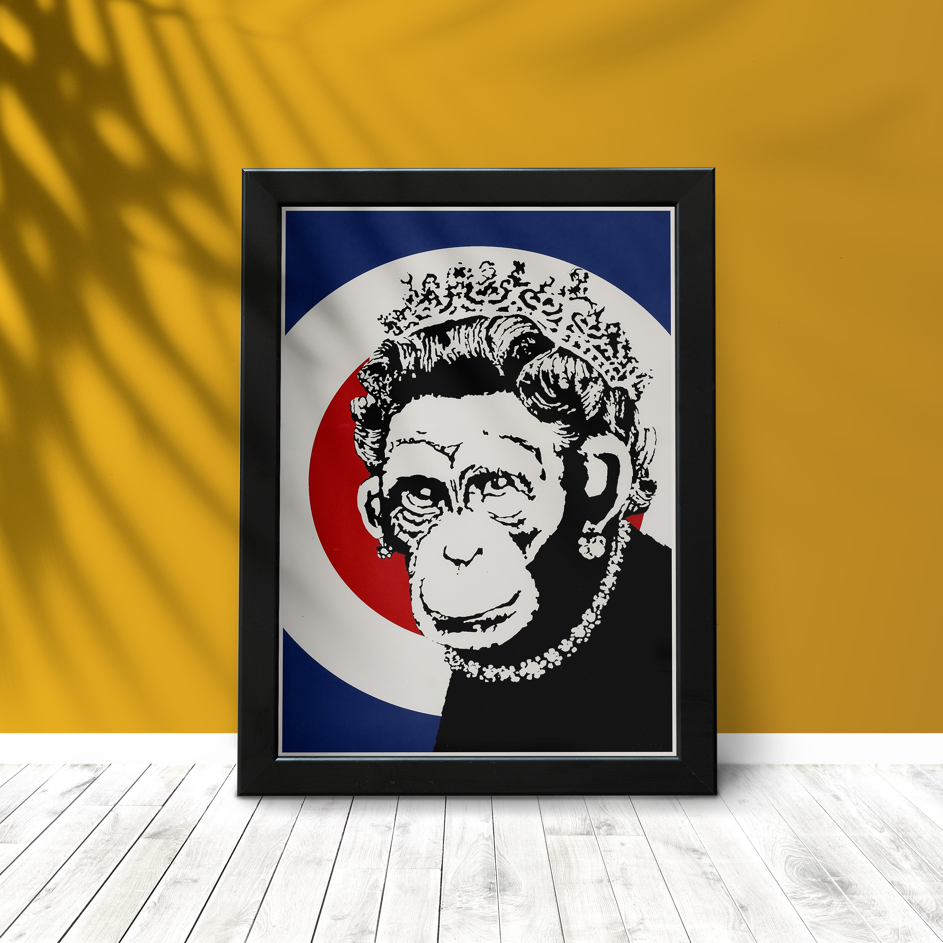 Printable Banksy Monkey Queen Digital Print for Wall Poster - Etsy