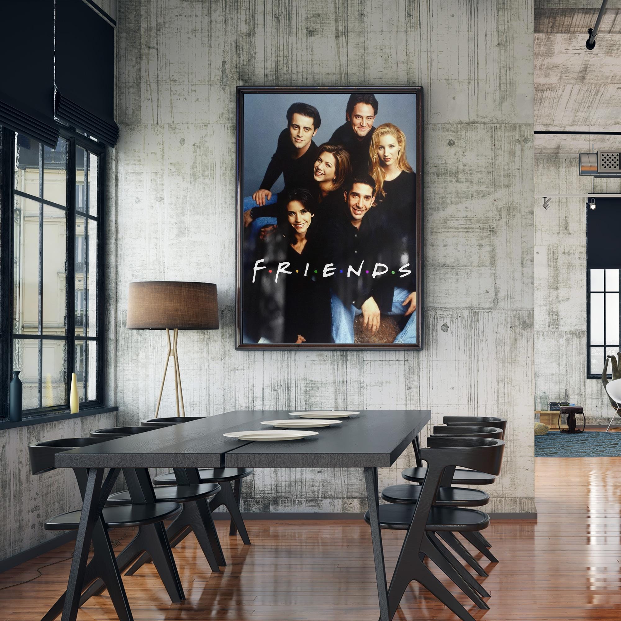 Friends TV Show Poster Digital Download, Iconic Cast Wall Art, 90s ...