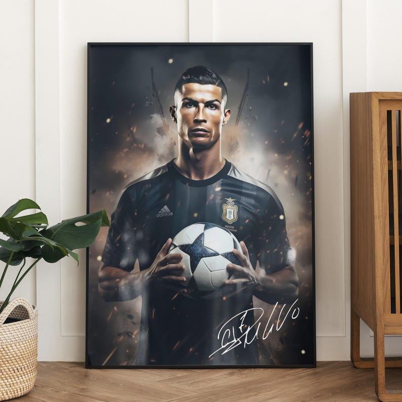Printable Cristiano Ronaldo Signed Poster Cristiano Ronaldo Instant ...