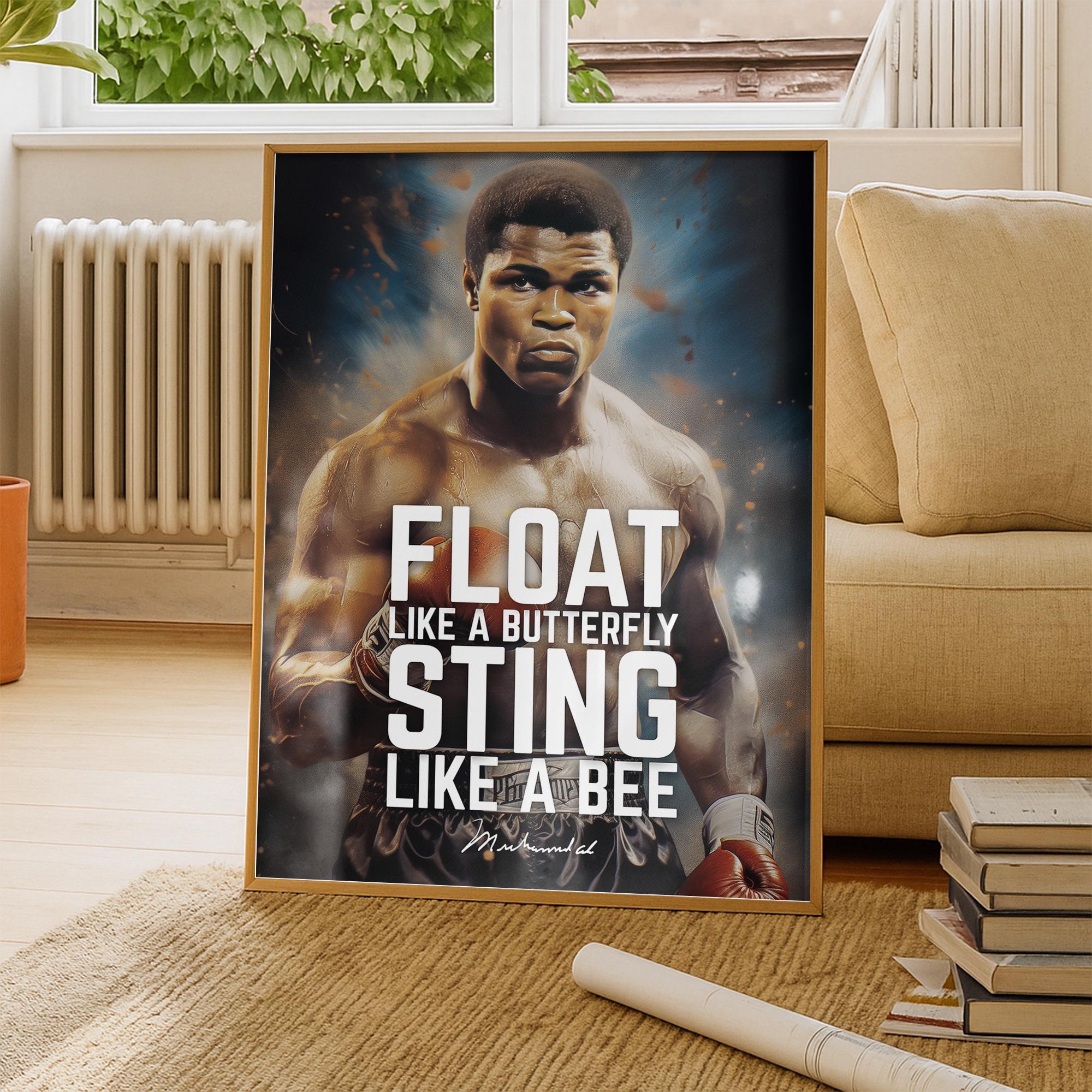 Printable Muhammad Ali Wall Poster Motivational Quotes Poster Instant ...