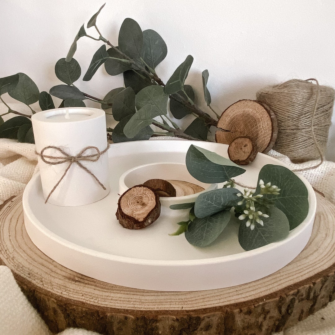 Raysin Deko Teller / Tablett mit Innenring - Etsy.de