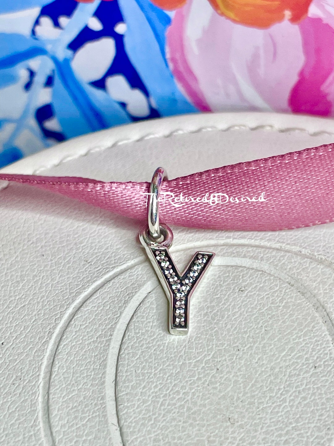 In Gift Box, Pandora Letter Y Initial Charm for Bracelet Retired and ...