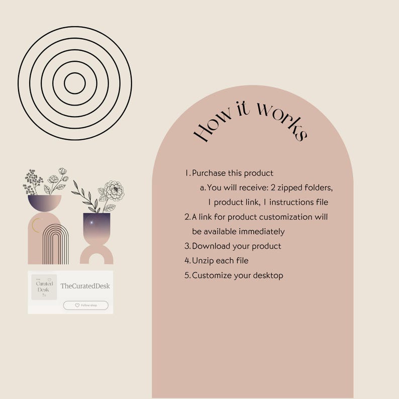 FULLY EDITABLE Desktop Organizer Kit With Calendar 2024-2025| 50+ Icons ...