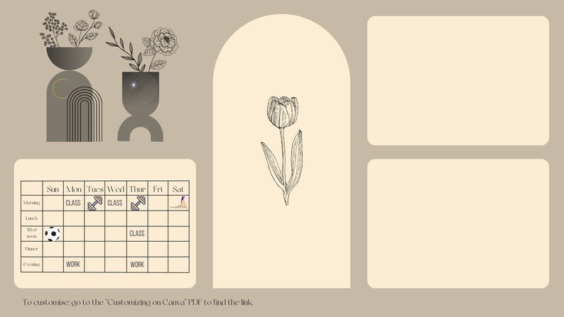 FULLY EDITABLE Desktop Organizer Kit With Calendar 2024-2025| 50+ Icons ...