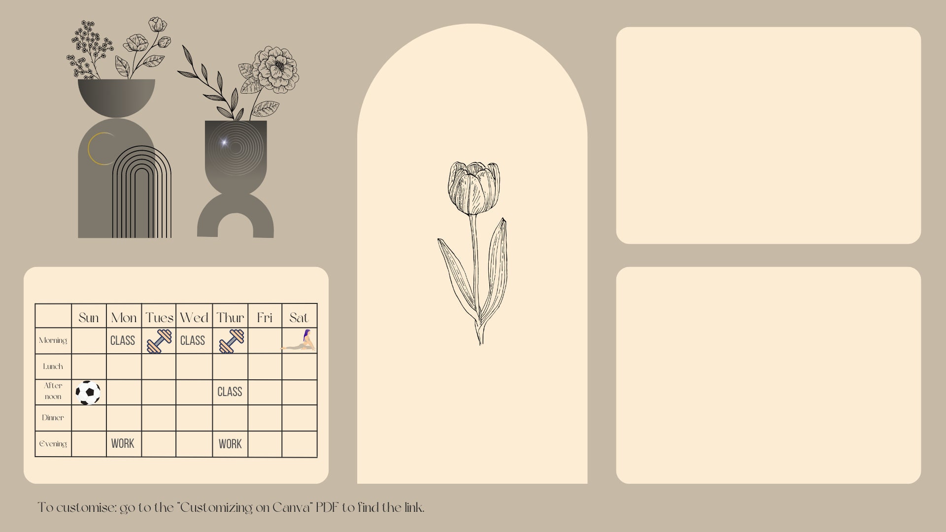 FULLY EDITABLE Desktop Organizer Kit With Calendar 2024-2025| 50+ Icons ...