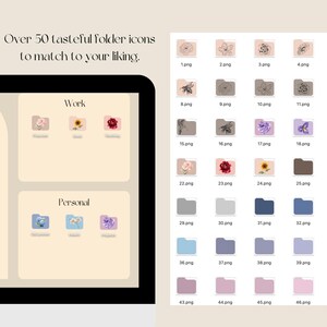 FULLY EDITABLE Desktop Organizer Kit With Calendar 2024-2025| 50+ Icons ...