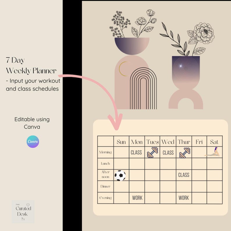 FULLY EDITABLE Desktop Organizer Kit With Calendar 2024-2025| 50+ Icons ...