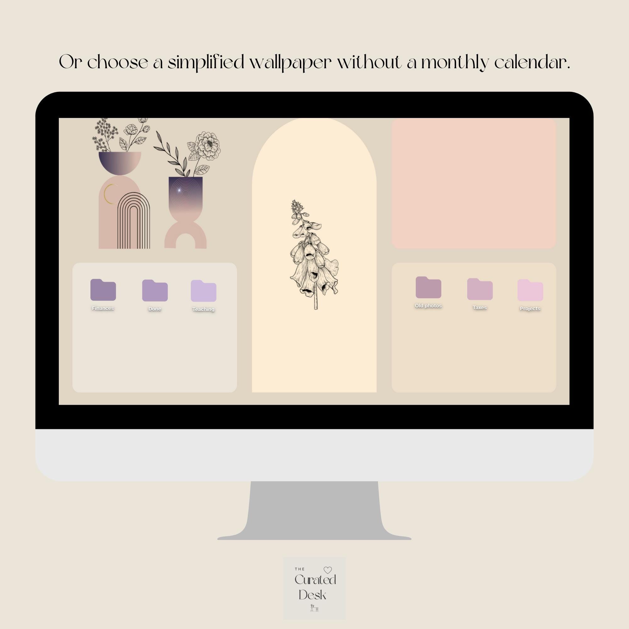 FULLY EDITABLE Desktop Organizer Kit With Calendar 2024-2025| 50+ Icons ...