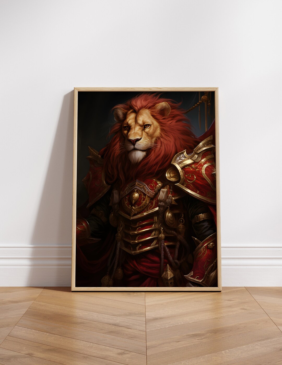 Brave House Wizard Poster, Digital Gallery Wall Print, Printable Art ...