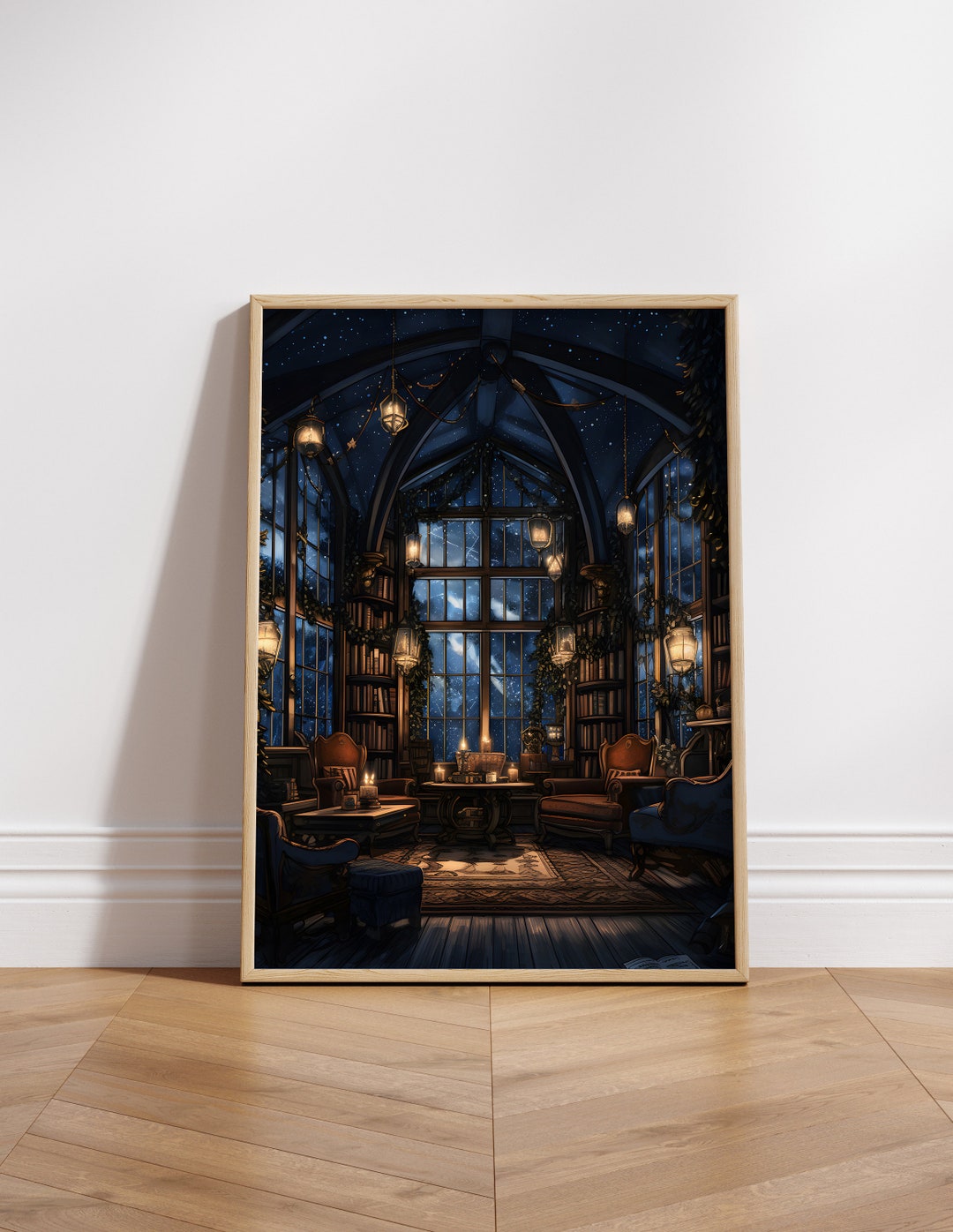 Wise House Common Room - Wizard Poster, Digital Gallery Wall Print ...