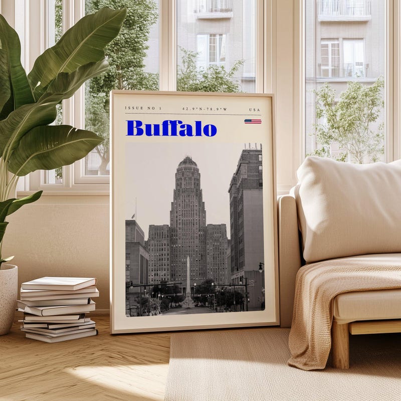 Buffalo Poster - Etsy