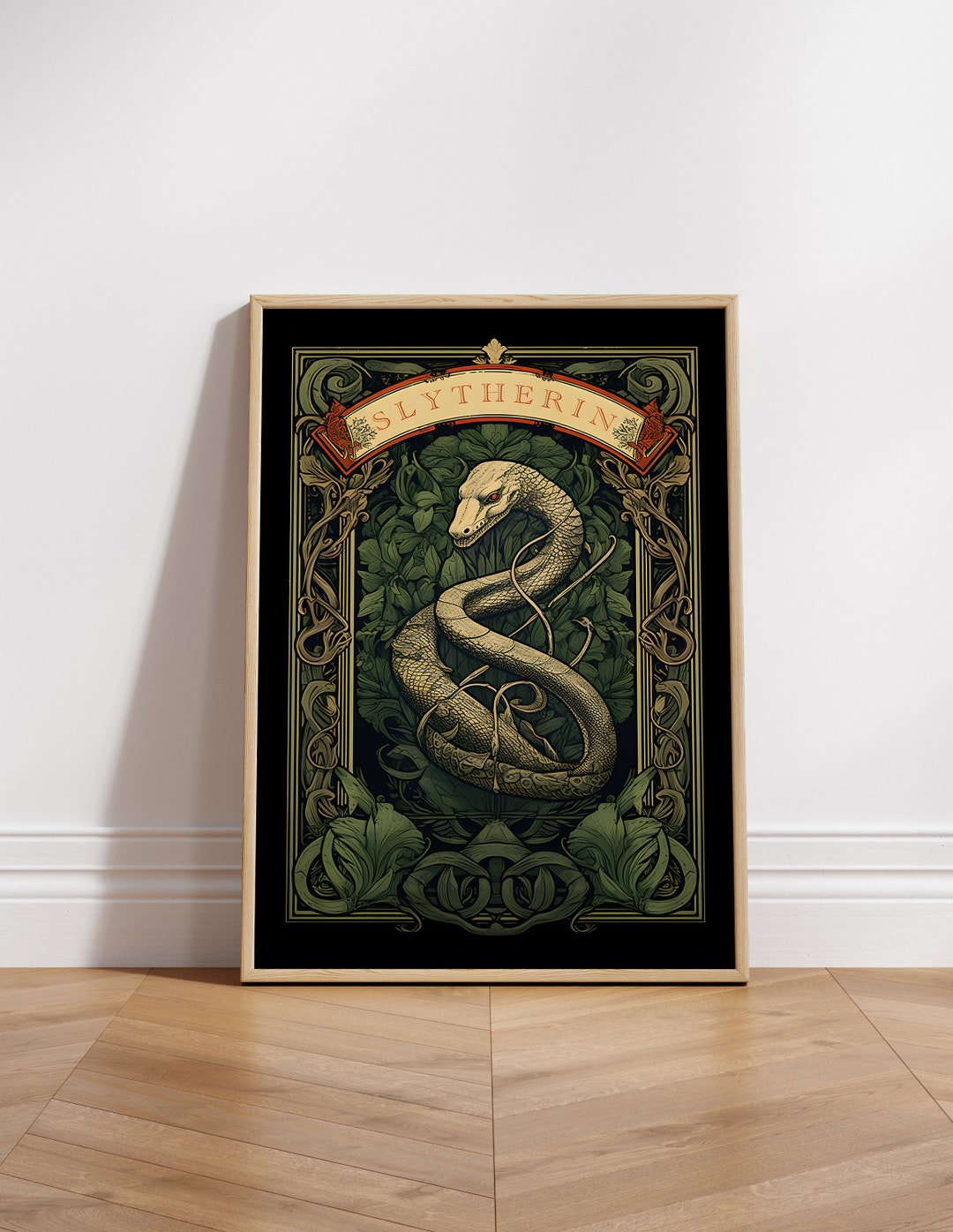 Serpent Emblem - Wizard Poster, Digital Gallery Wall Print, Printable ...
