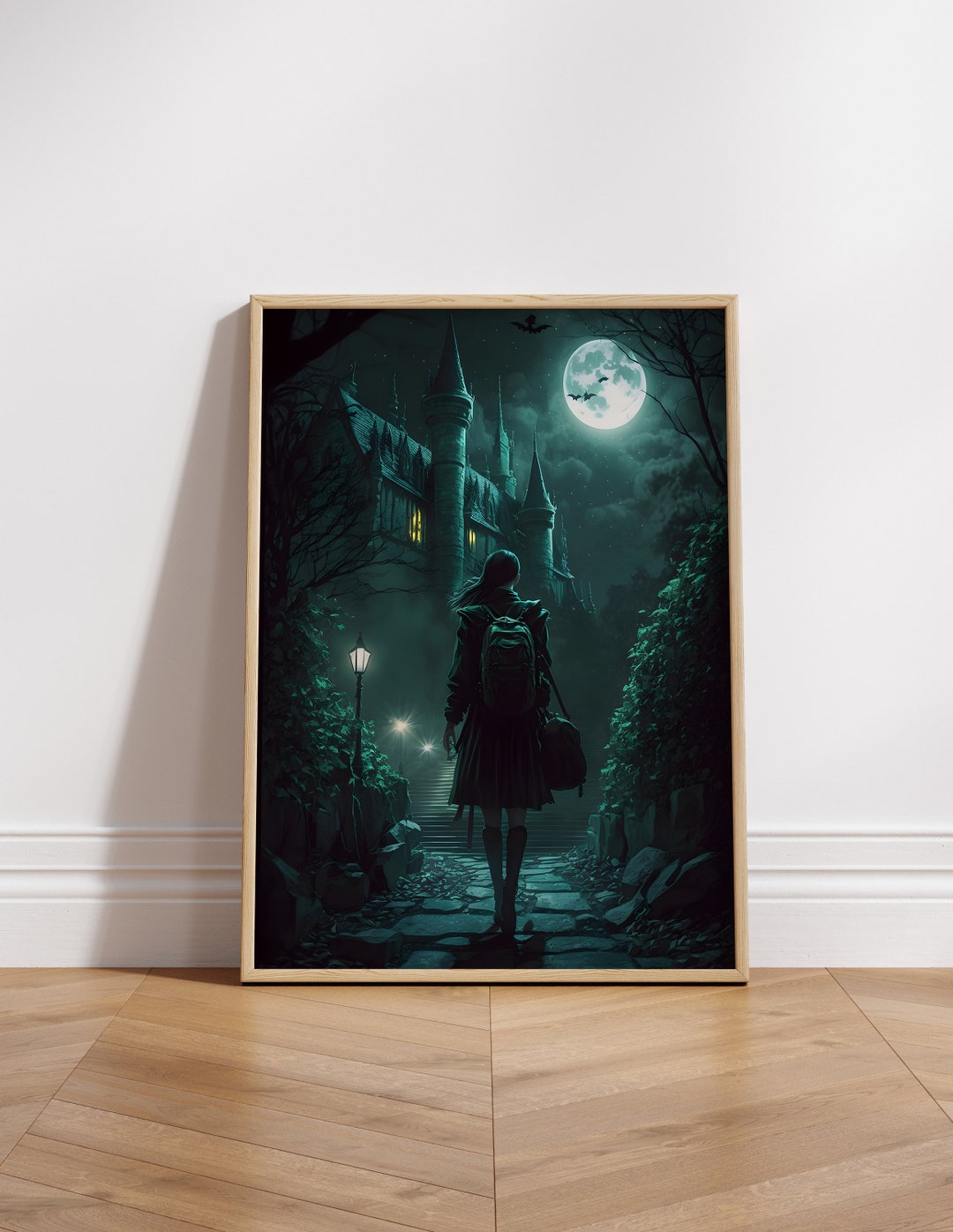 Serpent Girl Walking - Wizard Poster, Digital Gallery Wall Print ...