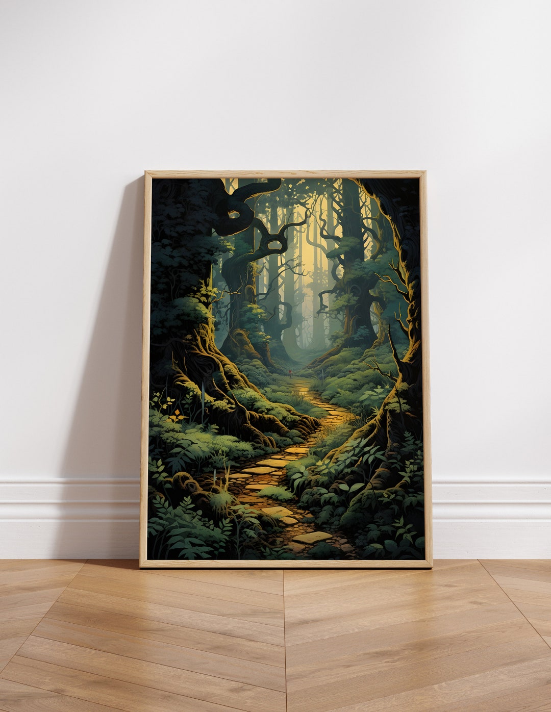 Forbidden Forest - Wizard Poster, Digital Gallery Wall Print, Printable ...