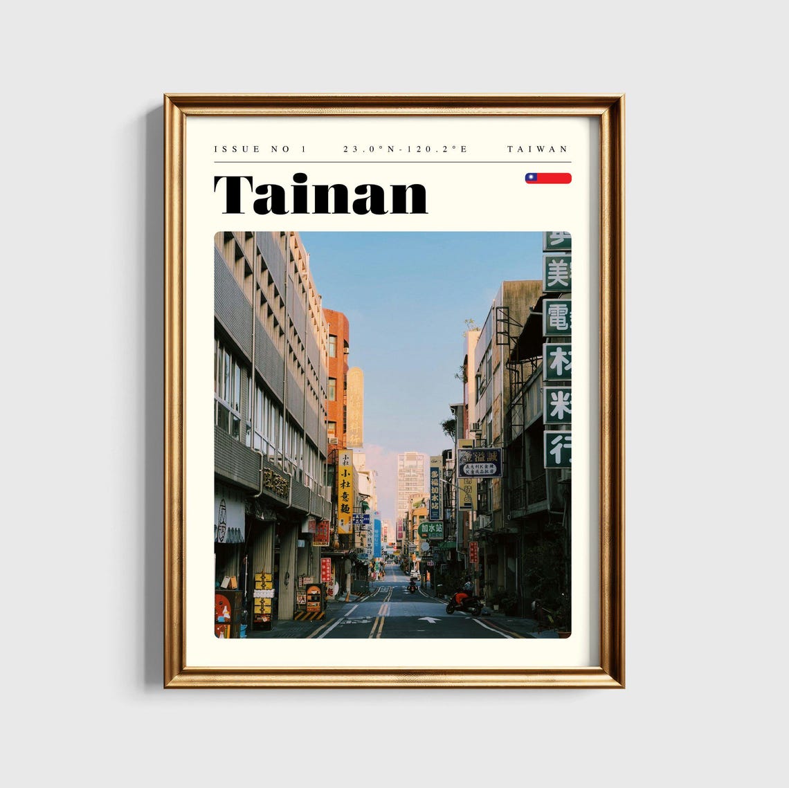 Tainan Travel Poster: Retro Taiwan Wall Art (digital Download) - Etsy