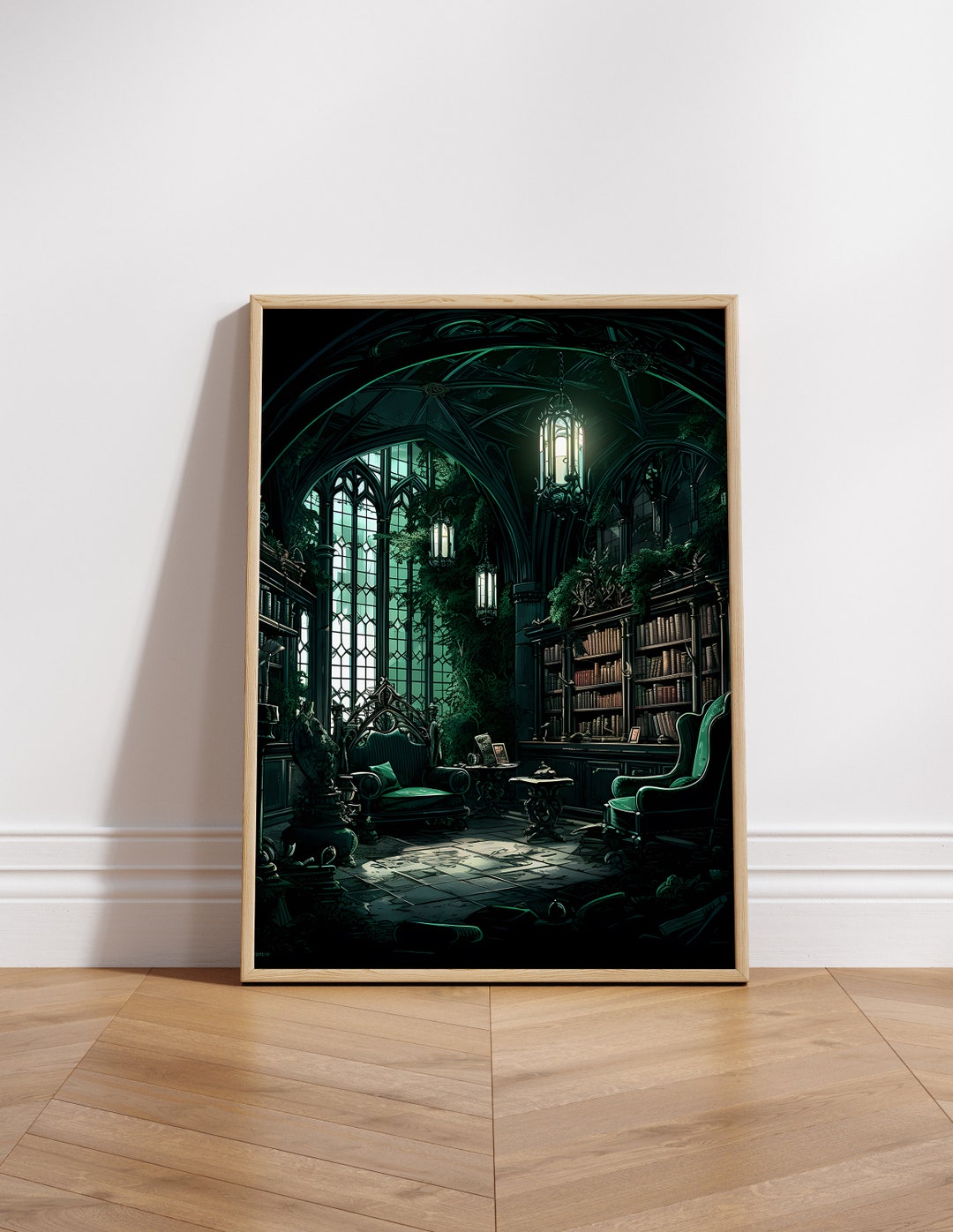 Serpent Common Room - Wizard Poster, Digital Gallery Wall Print ...