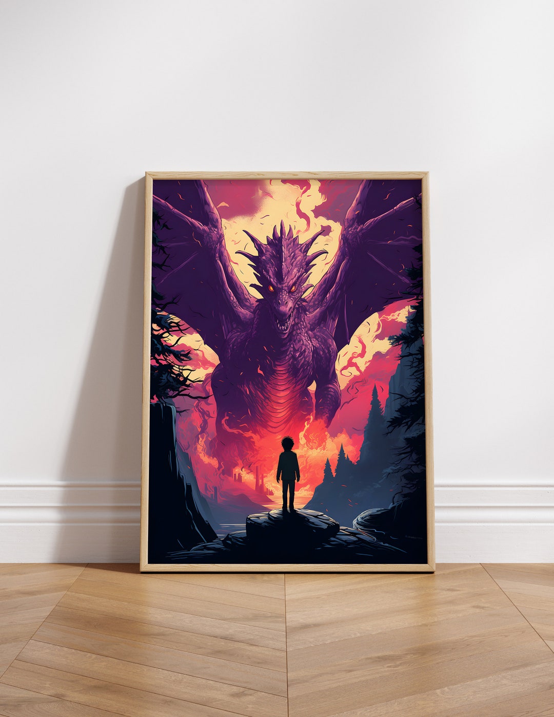 Wizard Movie Poster, Digital Gallery Wall Print, Printable Art, Potter ...