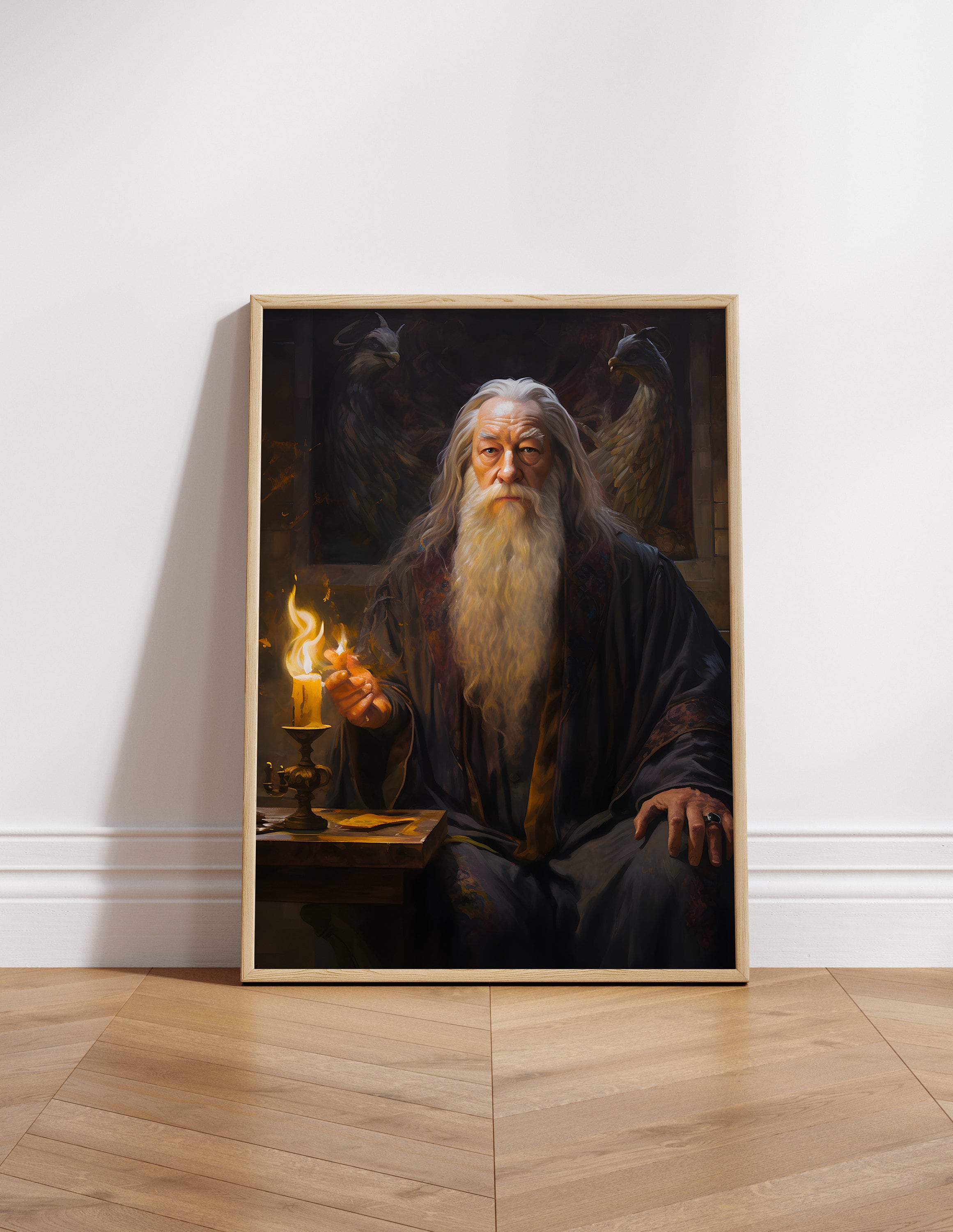 Headmaster Dumbledore Portrait Wizard Poster, Digital Gallery Wall ...