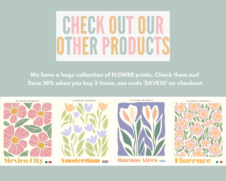 Florence Flower Market, Italy Floral Art, Modern Wall Art, Printable ...