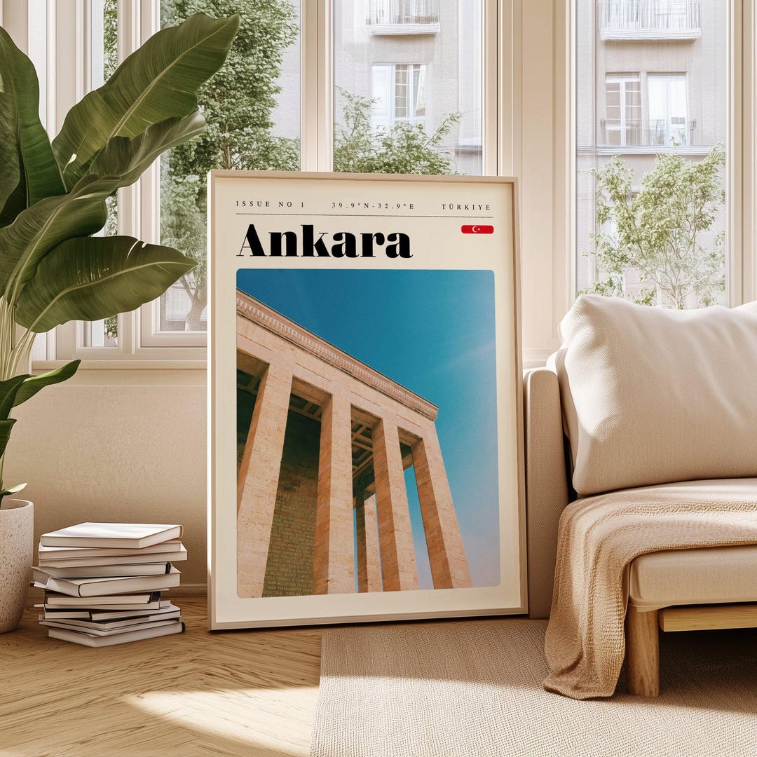 Ankara Travel Poster: Vintage Turkey Wall Art (digital Download) - Etsy
