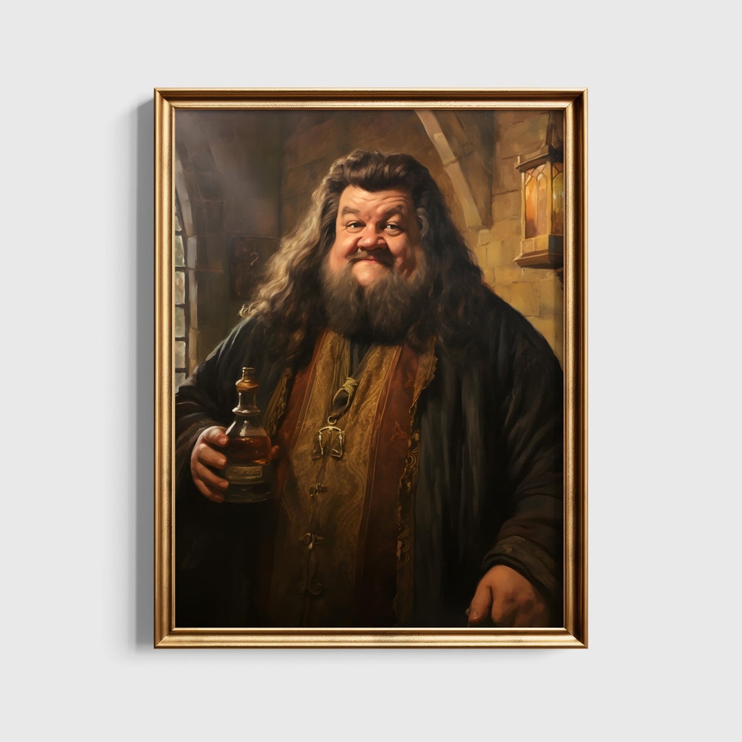 Hagrid Portrait, Hogwarts Professor, Printable Download, Potter Fan ...