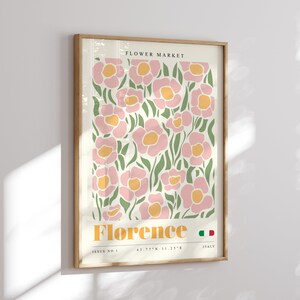 Florence Flower Market, Italy Floral Art, Modern Wall Art, Printable ...