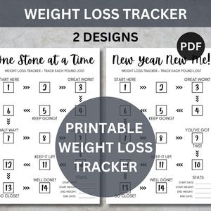 Weight Loss Tracker, Weight Loss Printable, Weight Loss Chart, Weight ...